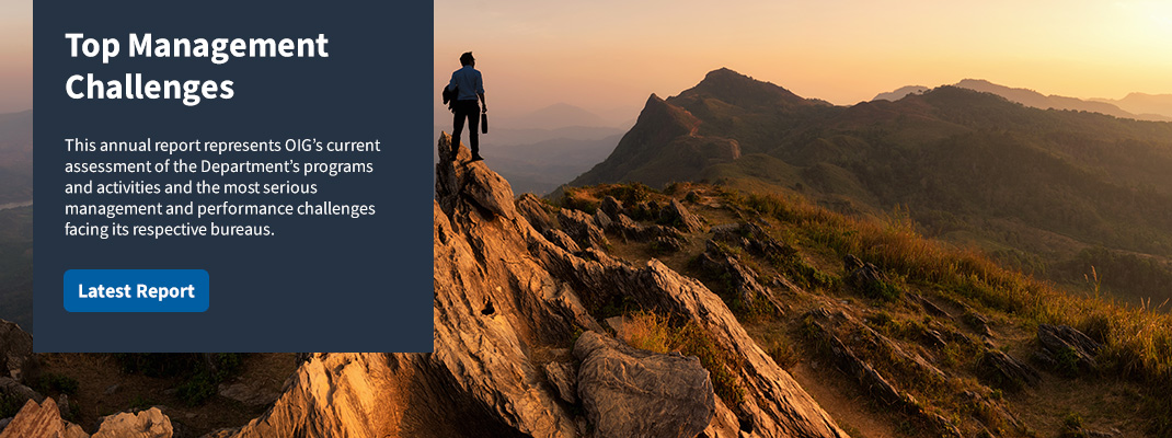 Homepage - Office of Inspector General, U.S. Department of Commerce